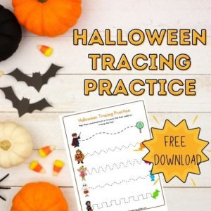 “Trick or Treat” Halloween Tracing Practice Worksheet – FREE DOWNLOAD ...