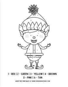 Christmas Color By Number Printables {FREE DOWNLOAD} – These Hungry Kids